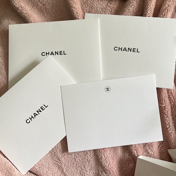 CHANEL | Accessories | Chanel Blank Cards X3 | Poshmark